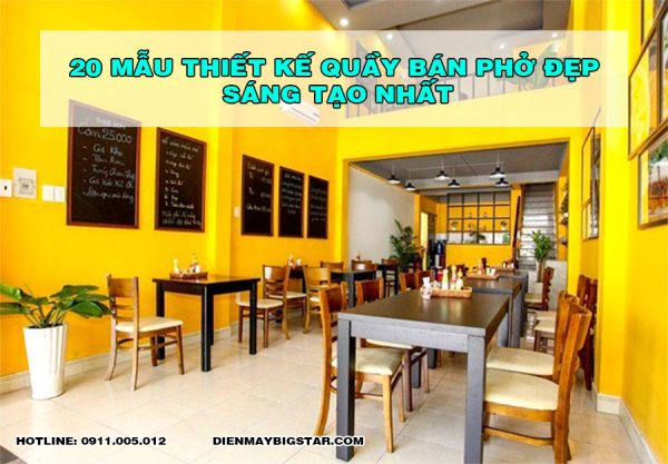 20 mẫu thiết kế quầy bán phở đẹp sáng tạo nhất | Nồi nấu phở BigStar